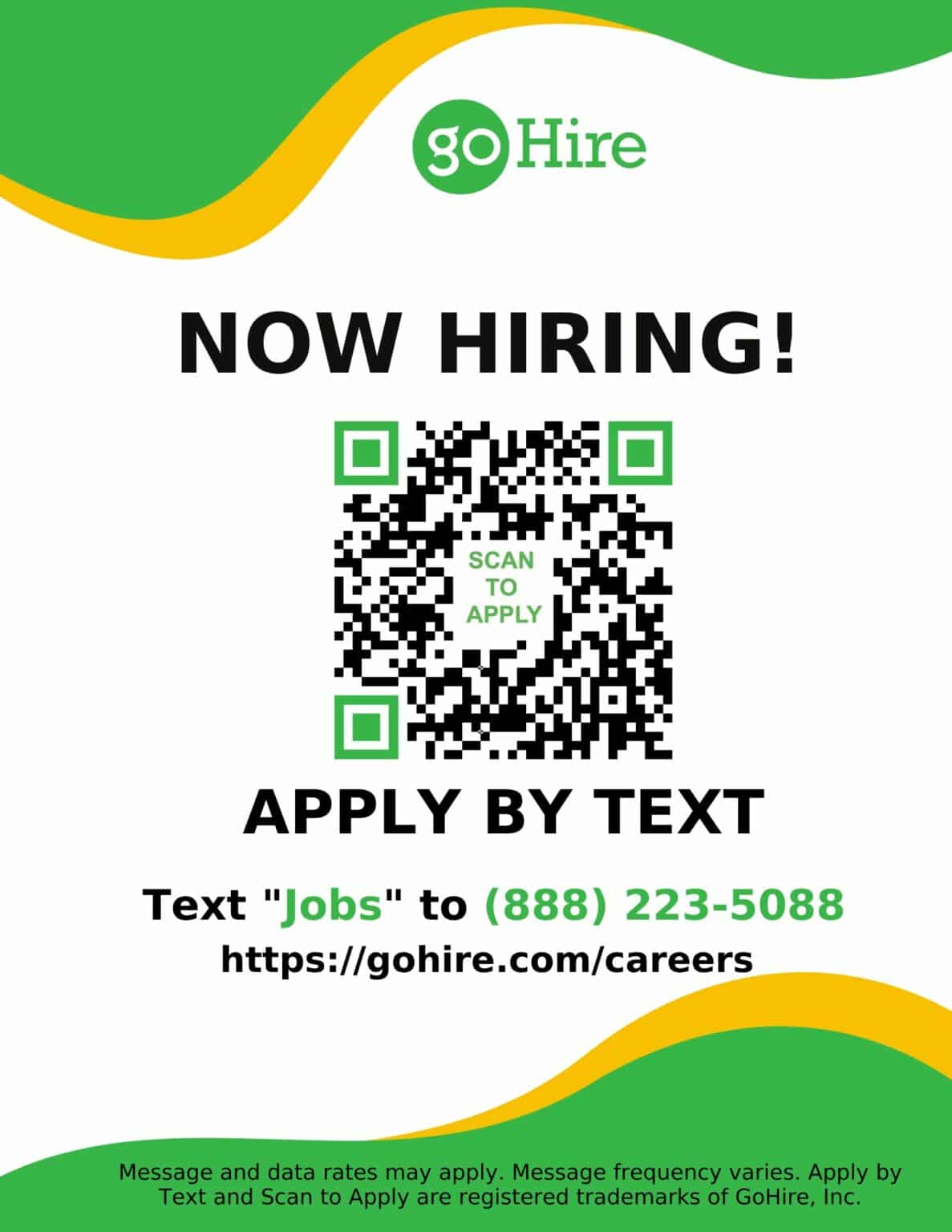Text to Apply Software - Hire Quickly • GoHire